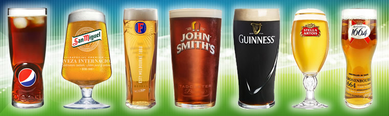 Branded Pint Glasses for UK Pubs and Restaurants