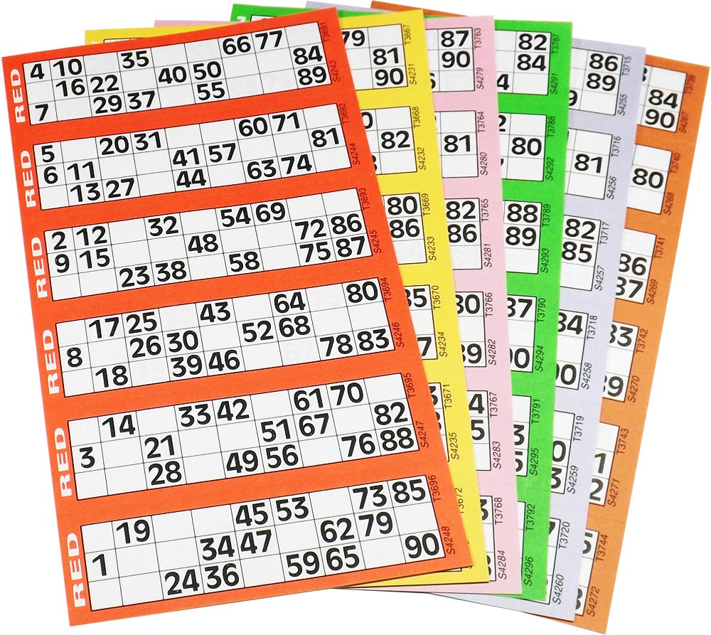 Multi Game Bingo Ticket Books