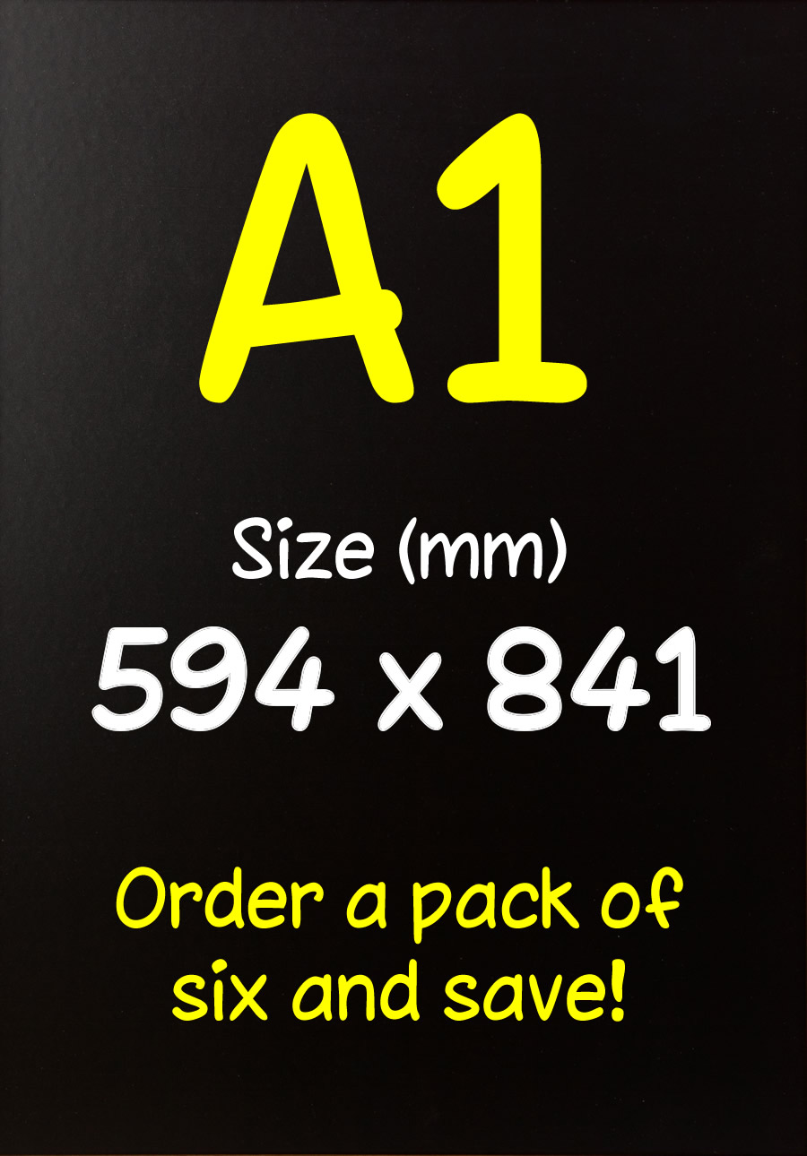 A1 Size Unframed Chalkboard