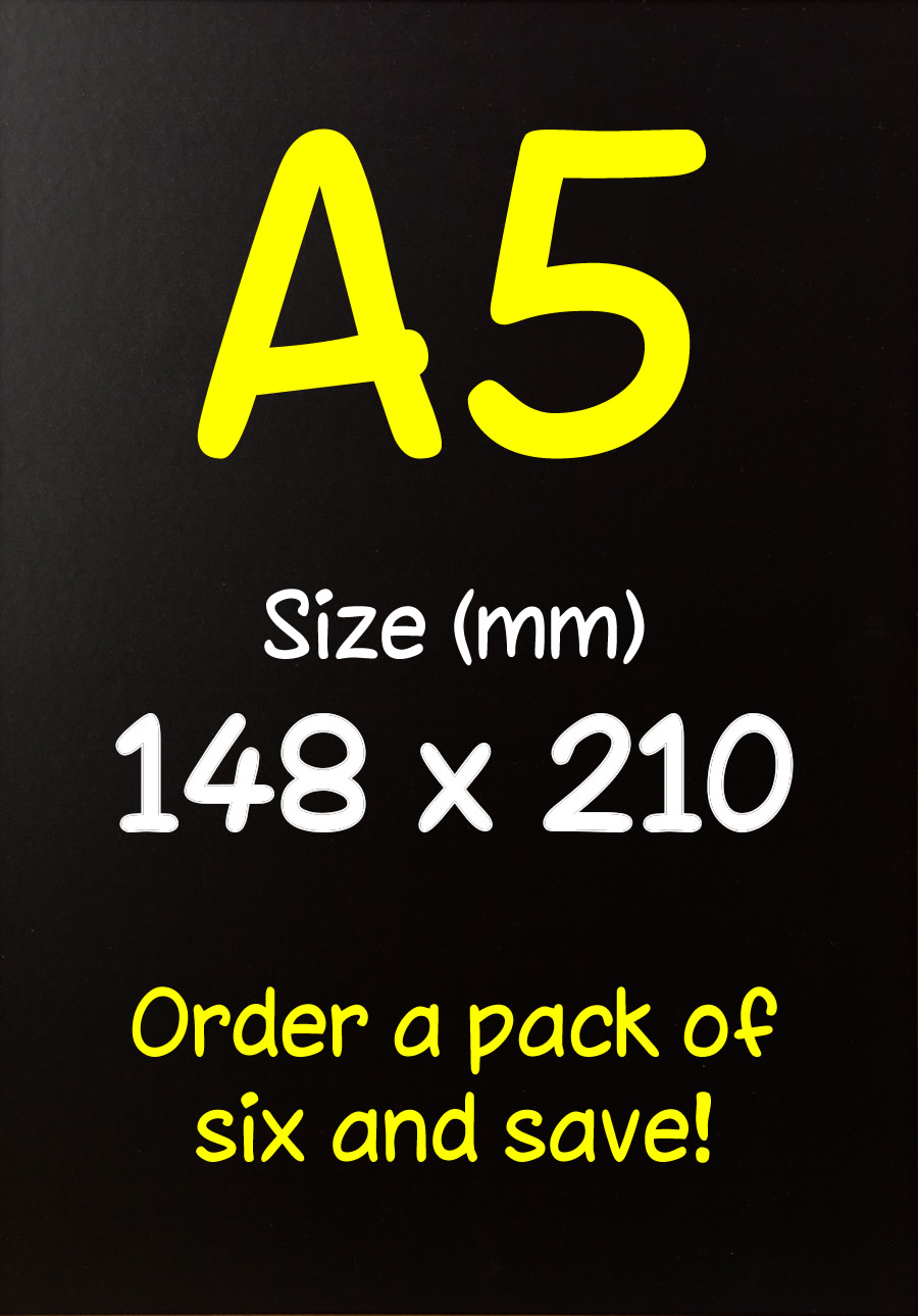 A5 Size Unframed Chalkboard